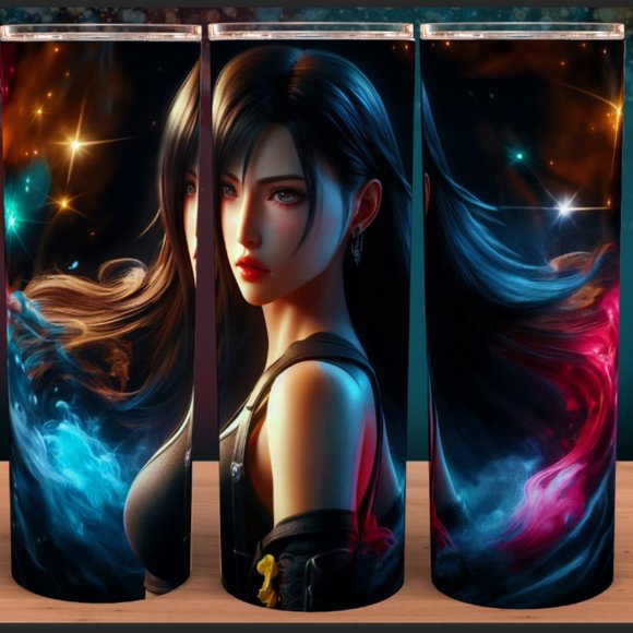 Handmade | Dining | Tifa Lockhart Ff7 Final Fantasy Anime Cup Mug ...